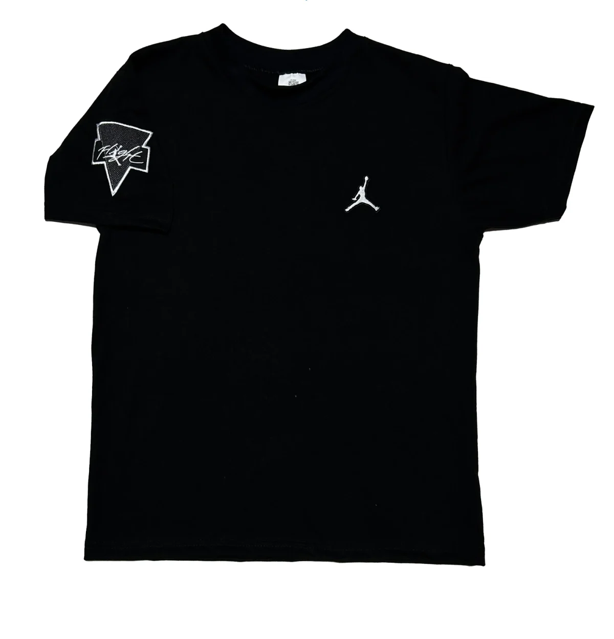 Polera Bordada |Jordan Manga Fligth | Negro – Overfly | Ropa por Mayor